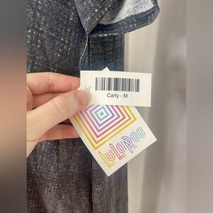 LuLaRoe | Dresses | Lularoe Carly Dress Blue Gray | Poshmark